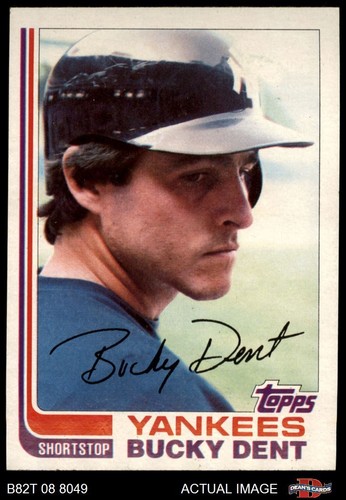 1982 Topps #240 Bucky Dent Yankees 5 - EX | eBay