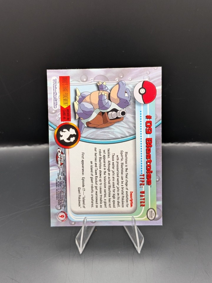 Blastoise #09 - Topps Chrome SPECTRA - Pokemon Topps Chrome Series 1 | eBay