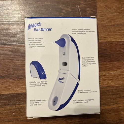 Mack's Ear Dryer - Soothing Electronic Warm Air Ear Dryer for Swimming ...