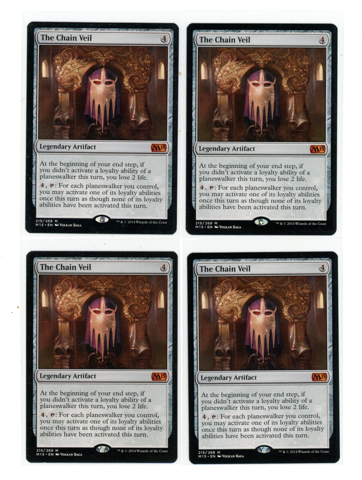 4x The Chain Veil x4 - MTG Magic M15 Playset - (2)NM (2)LP See Scans | eBay