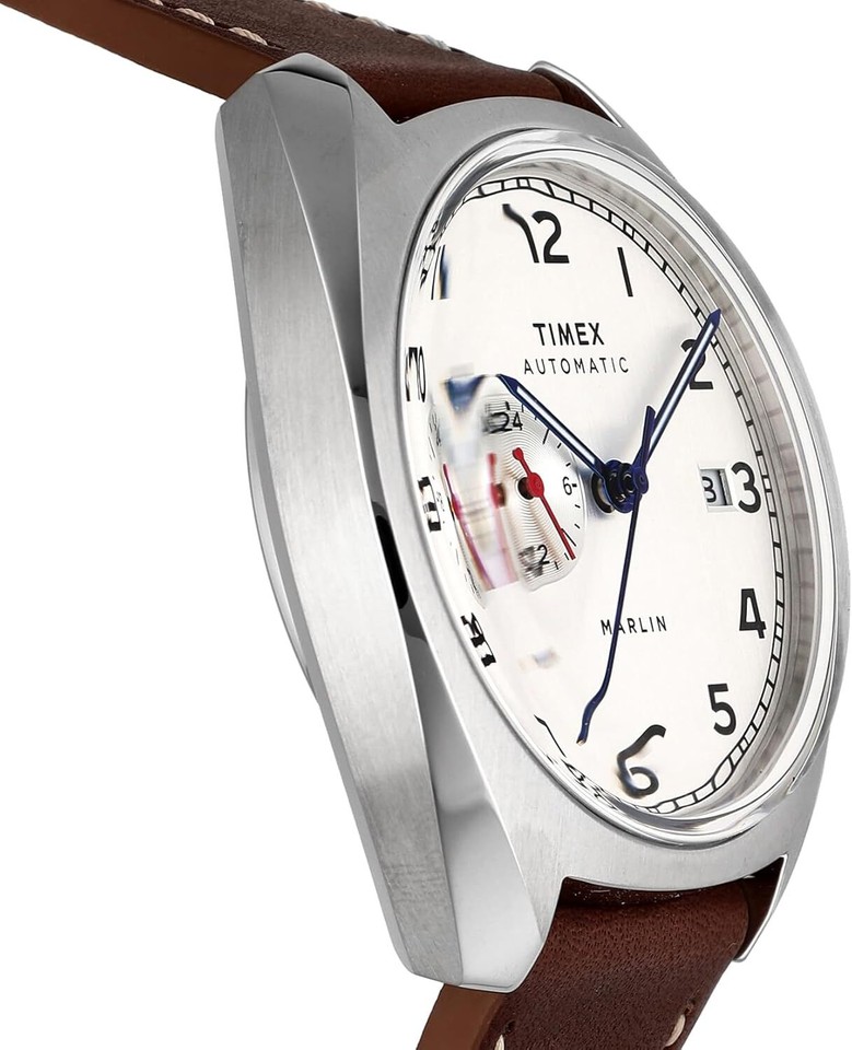 TIMEX Watch Marlin Jet Silver Dial Automatic 39mm TW2V62000 Men's Brown ...