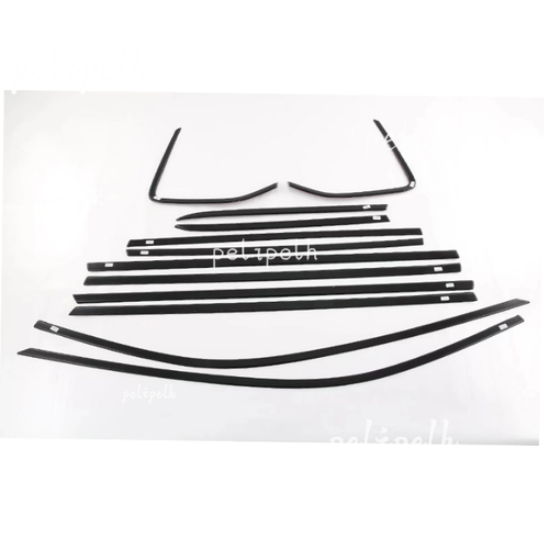 For Nissan Rogue 2021-2023 Car Window Strip Cover Trim ABS Black Kit ...