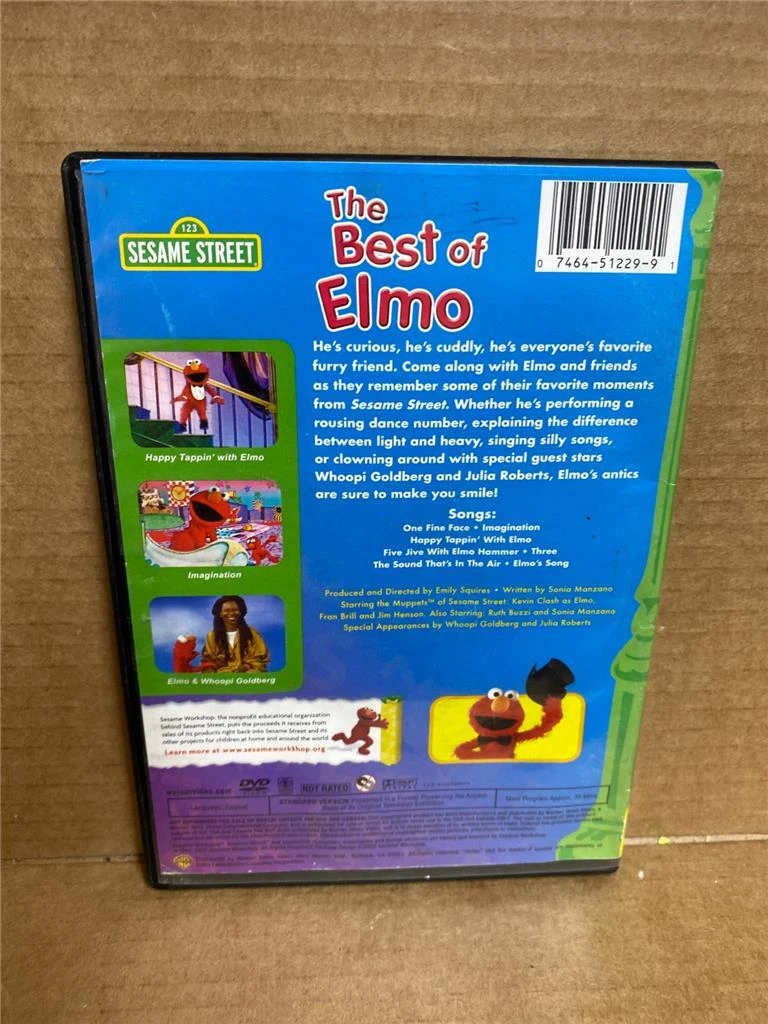 Sesame Street The Best Of Elmo Dvd Ebay