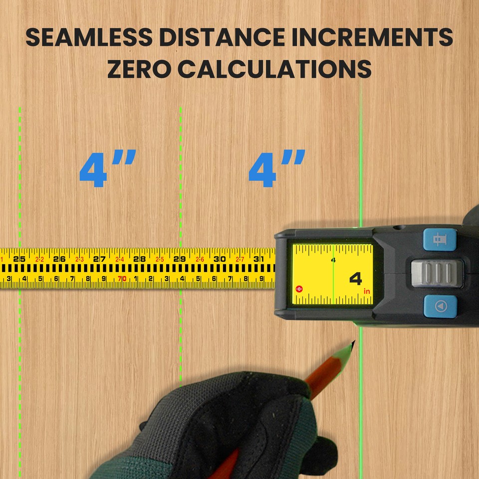 Digital Tape Measure -3 In 1 Professional Accurate Measuring Tool With ...