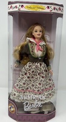 VTG Mattel 1998 Austrian Barbie, Collector Edition Dolls of The World ...