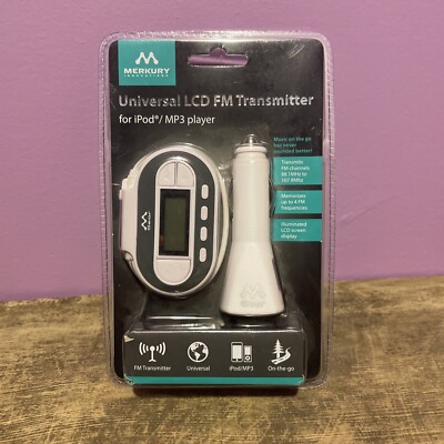 Merkury Gear Universal LCD FM Transmitter for iPod and MP3 Players NEW ...