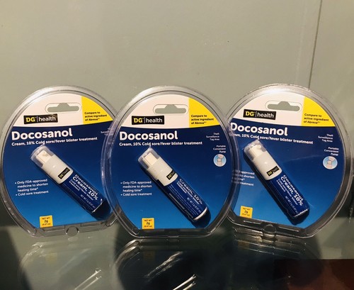 3x DOCOSANOL CREAM 10% Cold Sore Treatment Pump (Like Abreva) Exp 07/26 ...