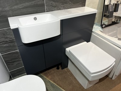 Ex Display R2 Bathrooms Muse Fitted Furniture Midnight Grey | eBay UK
