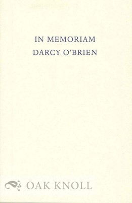 Christopher et al Cahill / IN MEMORIAM DARCY O'BRIEN 1939-1998 | eBay
