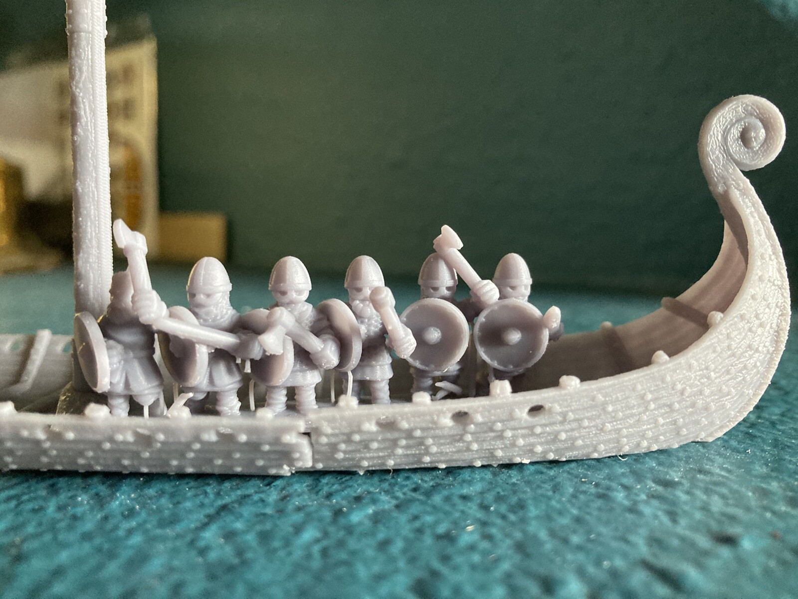 Viking Snekkja Light Longship 15mm 1/100 Dark Ages, Medieval ...