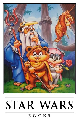 STAR WARS EWOKS ANIMATED 11"x17" TV SERIES POSTER PRINT #2 | eBay