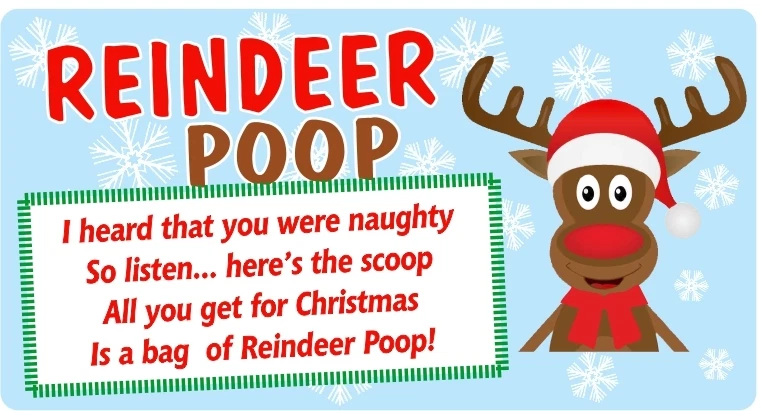 Reindeer Poop Template