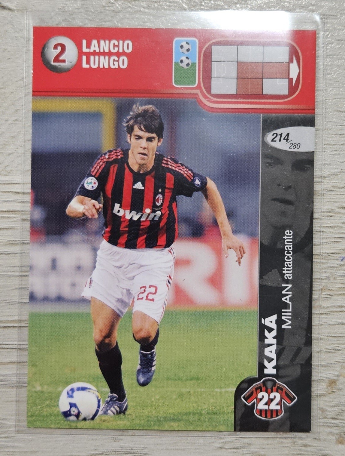 RARE 2008 PANINI CALCIATORI CHALLENGE KAKÁ AC MILAN LANCIO LUNGO MADE ...