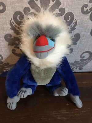 Vintage Sugar Loaf Baboon Monkey Blue Gray Plush Stuffed Realistic ...