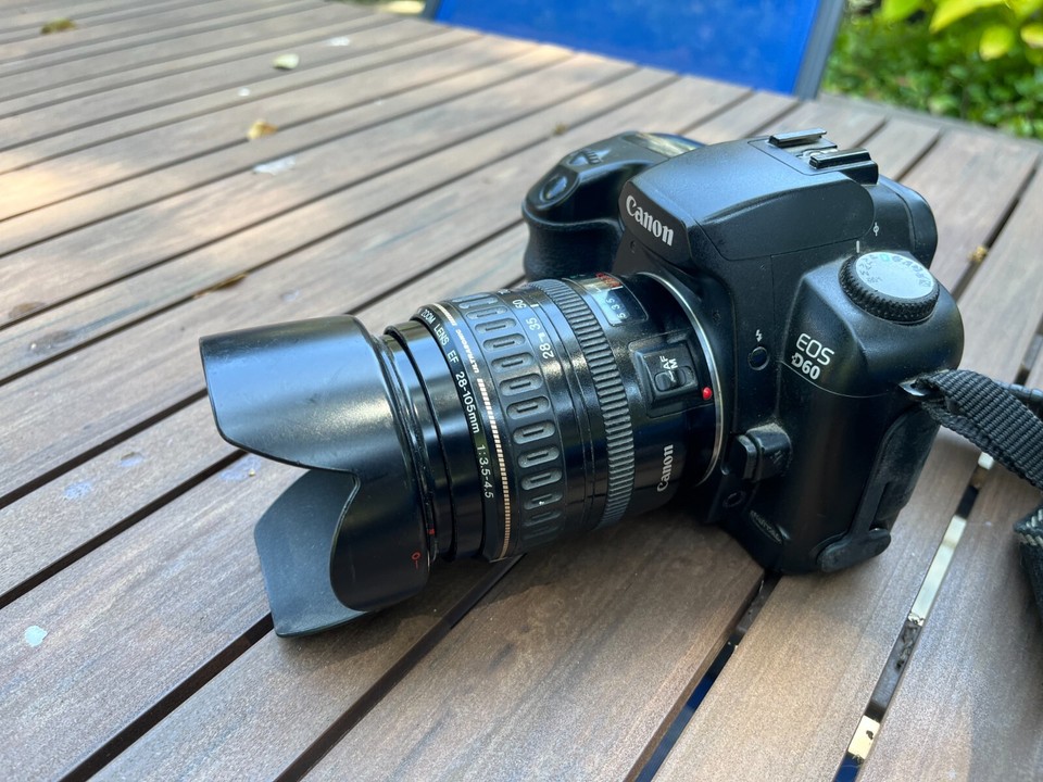 Canon EOS D60 Digital SLR Camera w/28-105 Lens, Box and Manuals NR | eBay