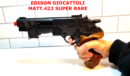 Vintage 1982 Edison Giocattoli (MAT.422 type) Toy Gun WITH CLIP Super ...