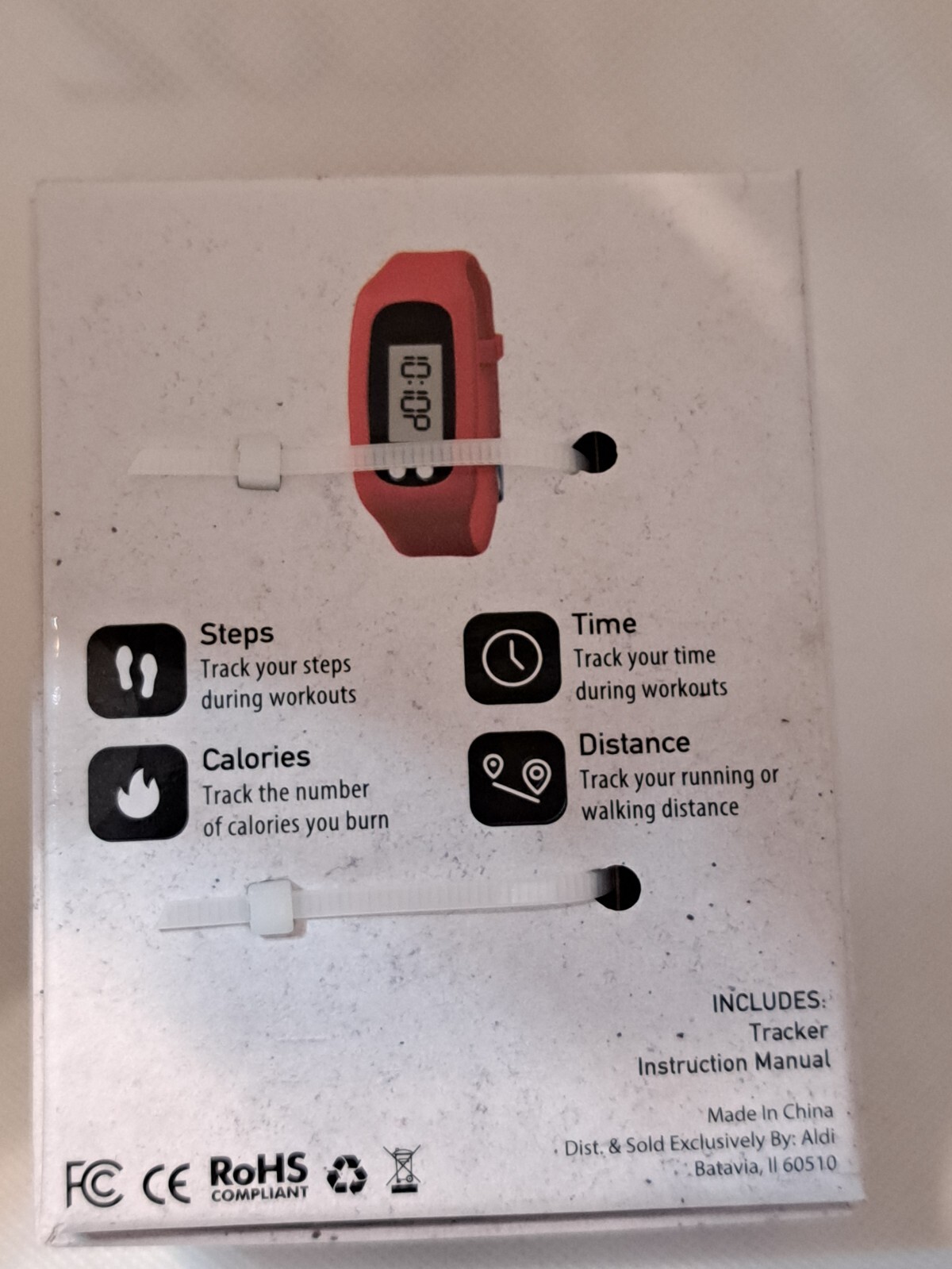 NIB Crane Activity Tracker OS Women's Orange Watch Steps Distance ...