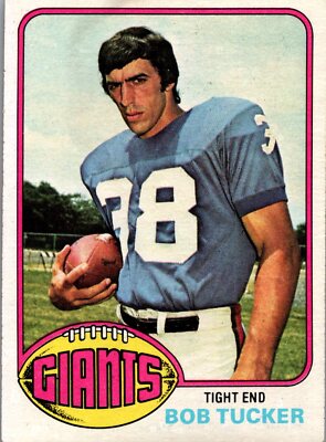 Bob Tucker 1976 Topps #417 FOOTBALL Card New York Giants | eBay