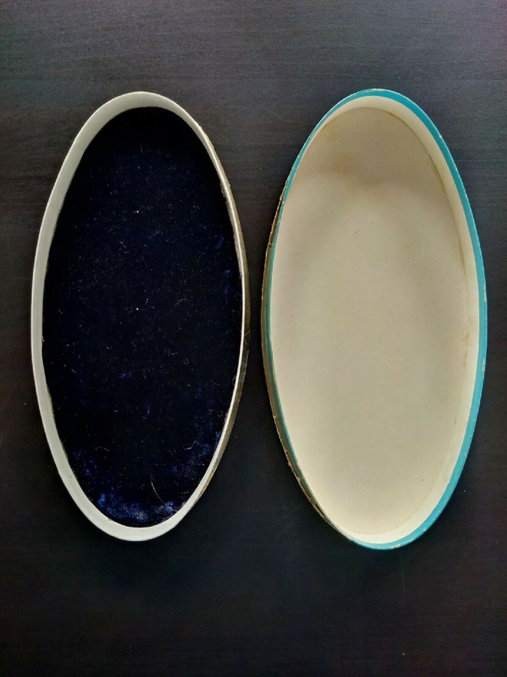 Rare Box Art Deco Paper Mache Pattern Geometric And Plant | eBay UK