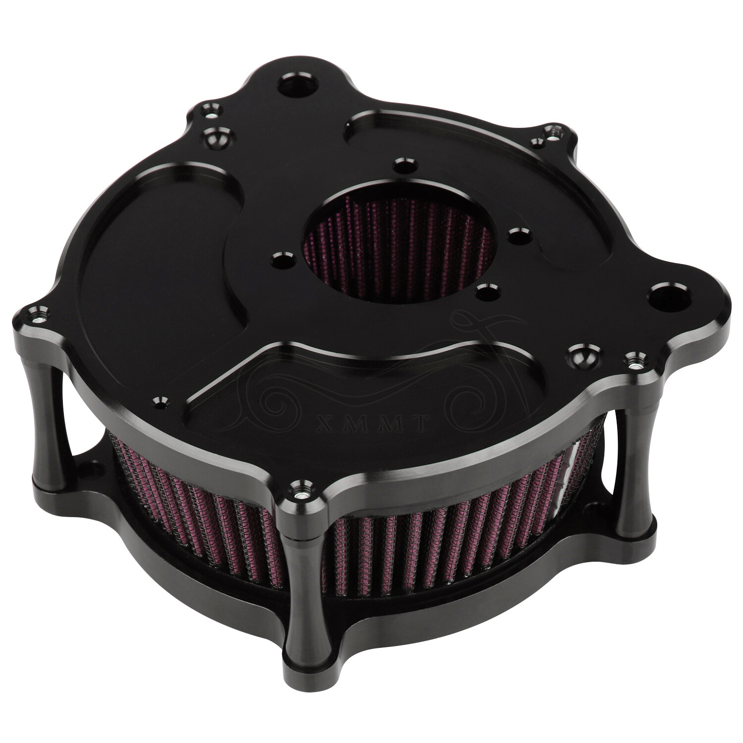 Skull CNC Air Cleaner Red Intake Filter For Harley Dyna Electra Glide ...
