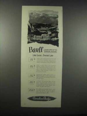 1947 Canadian Pacific Railroad Ad - Banff | eBay