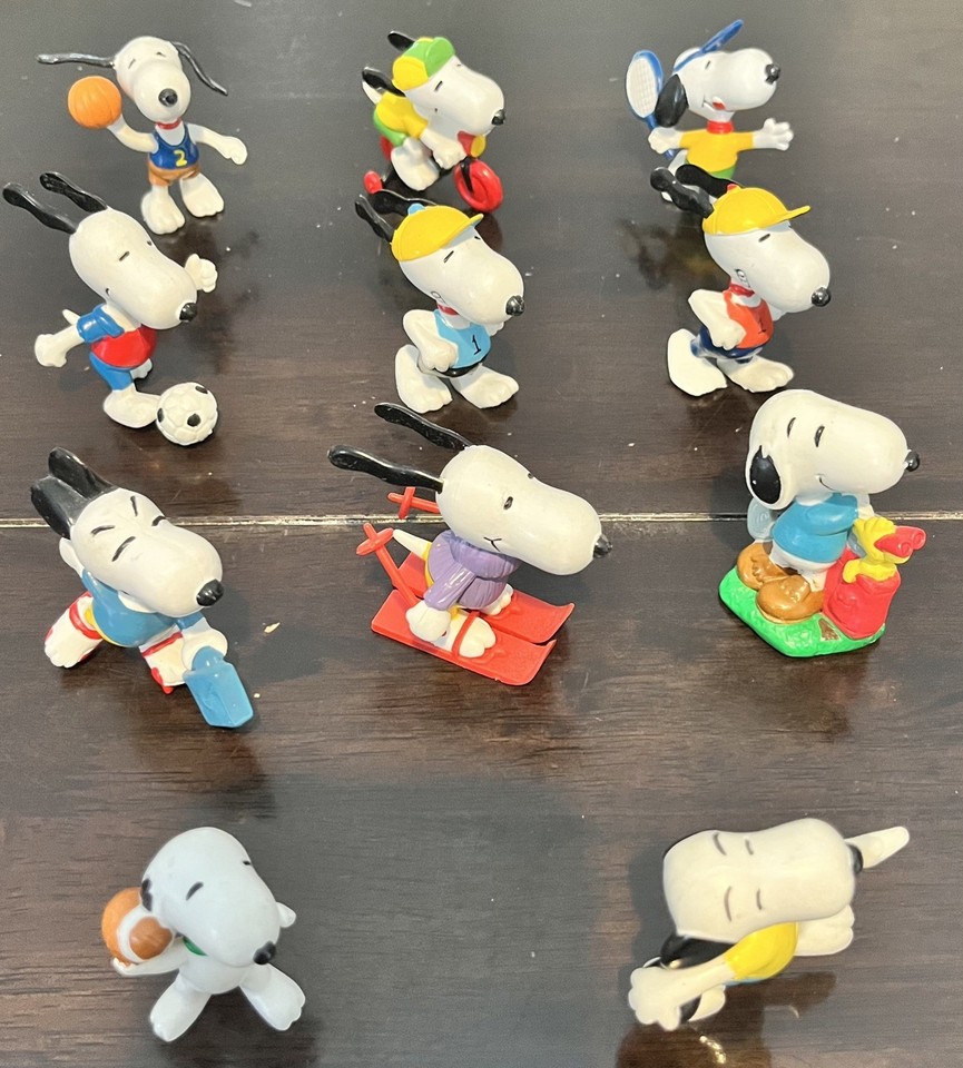 Peanuts Snoopy Sports Themed PVC Figures 11 total | eBay