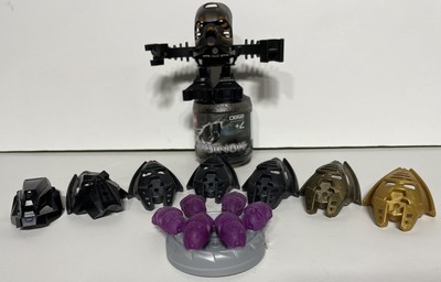 LEGO BIONICLE Shadow Kraata Kraahkan 44815 all 7 Pearl Gold & 5-hole ...