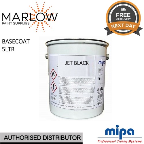MIPA BC BASECOAT SUPER JET BLACK 5LTR - PAINT CAR VAN MIX BASE COAT | eBay