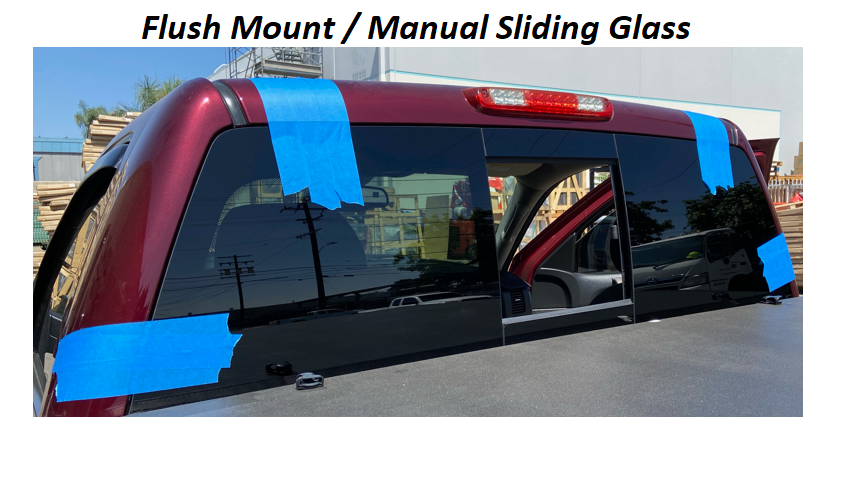 Fits 2007-2013 Chevy Silverado Back Glass Manual Sliding Window Non ...