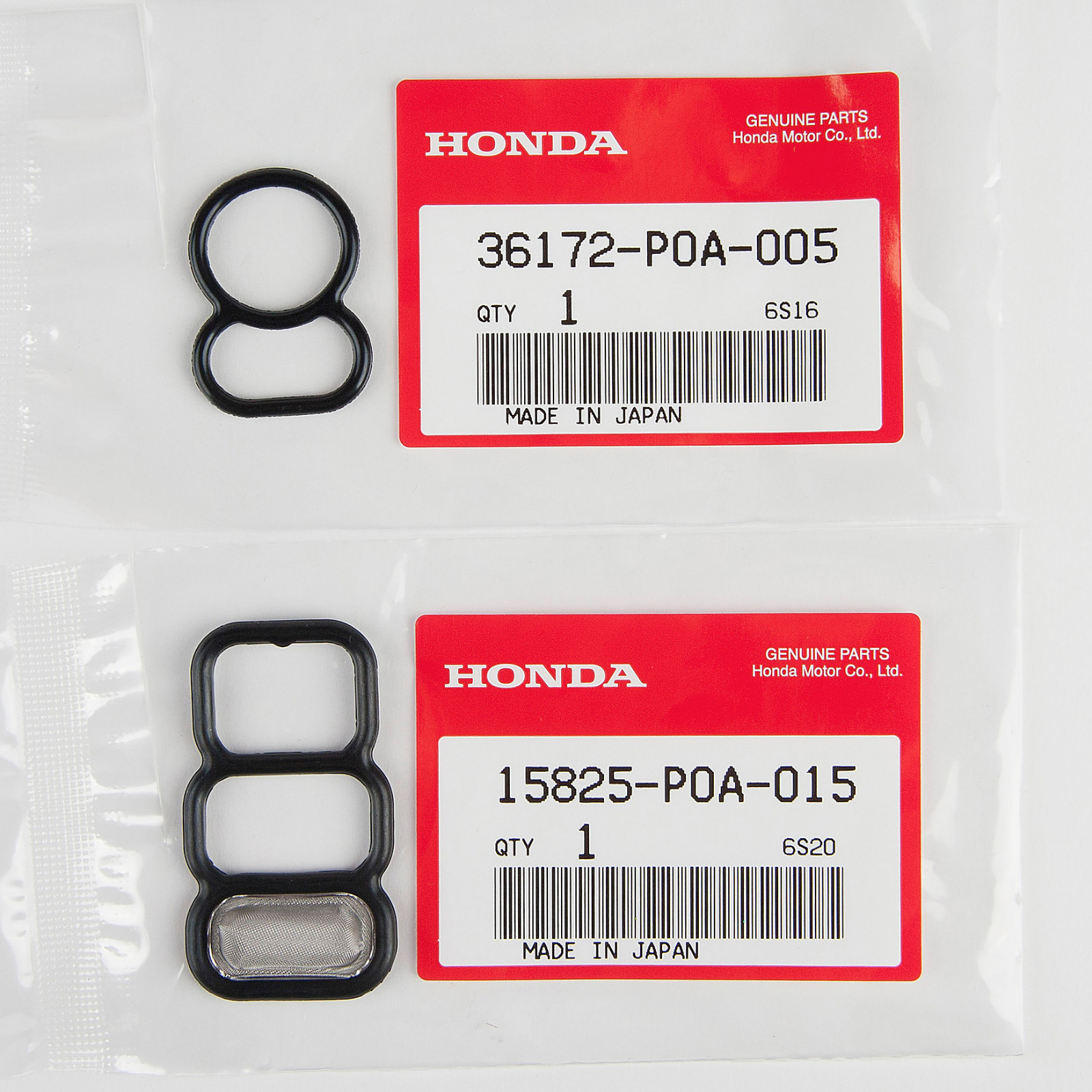 Genuine OEM Honda Accord Spool Valve VTEC Solenoid Gasket Kit 15825-p0a ...