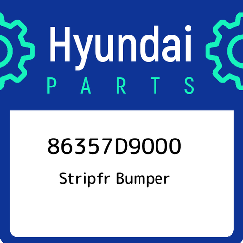 86357D9000 Hyundai Stripfr Bumper 86357D9000 Genuine OEM Part for sale ...