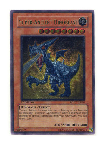Heavily Played Super-Ancient Dinobeast - LODT-EN088 - Ultimate Rare ...