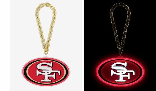 FOCO NFL Jumbo Fan Chain Neon Light Up San Francisco 49ers | eBay
