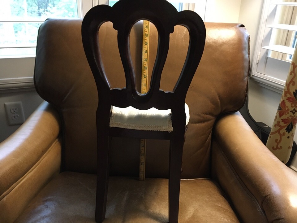 Vintage Salesman’s Sample Chair ..Victorian Balloon Back 17 Inch Chair ...