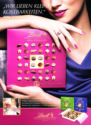 LINDT CHOCOLATE AD #09 MAGAZINE promo AD FOREIGN | eBay