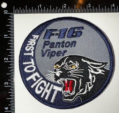 USAF 35th Fighter Squadron F-16 Panton Viper First to Fight Patch | eBay
