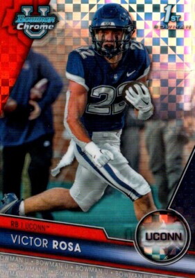 VICTOR ROSA 2023 Bowman U Chrome X-Fractor 1st #186 UCONN Huskies | eBay