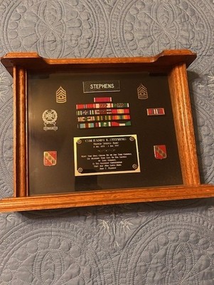 Wall Mount 11" X 16” X 3” Military Medals Patches Badges Display Case ...