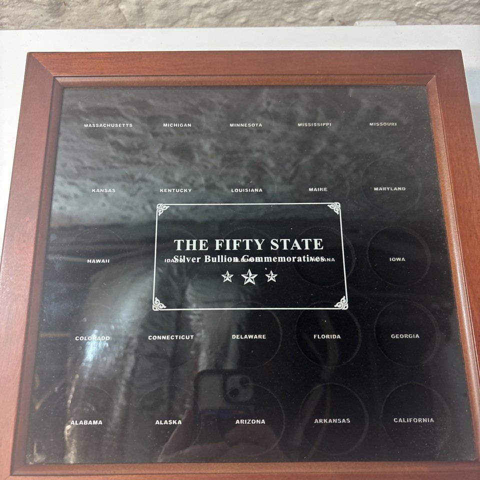Danbury Mint Collectible Fifty States Silver Bullion Commemorative ...