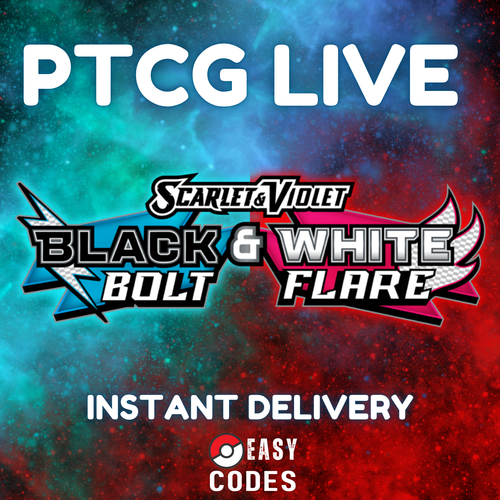 Black Bolt & White Flare Codes Booster Pokemon TCG Live Pack Instant ...