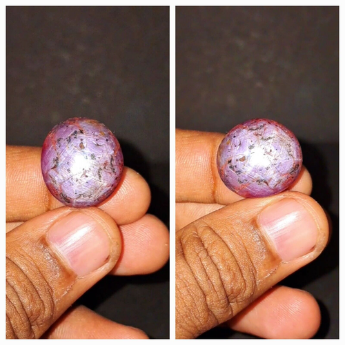 STAR RUBY RARE 100% NATURAL VIOLET OVAL 54.00 Ct CABOCHON LOOSE GEMS ...
