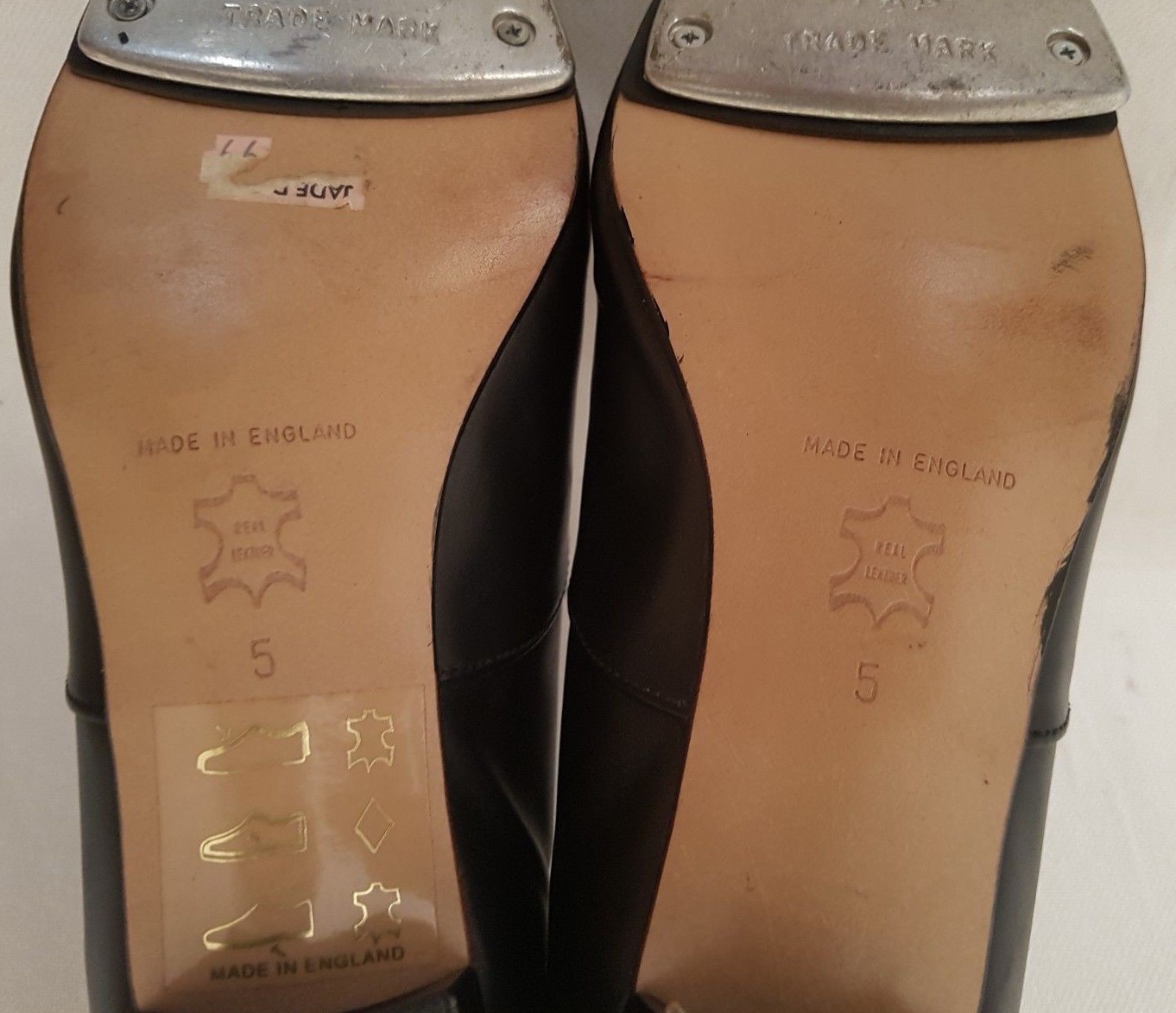 Rare Vintage Gamba Black Lace-Up Tap Dancing Leather Shoes Made in ...