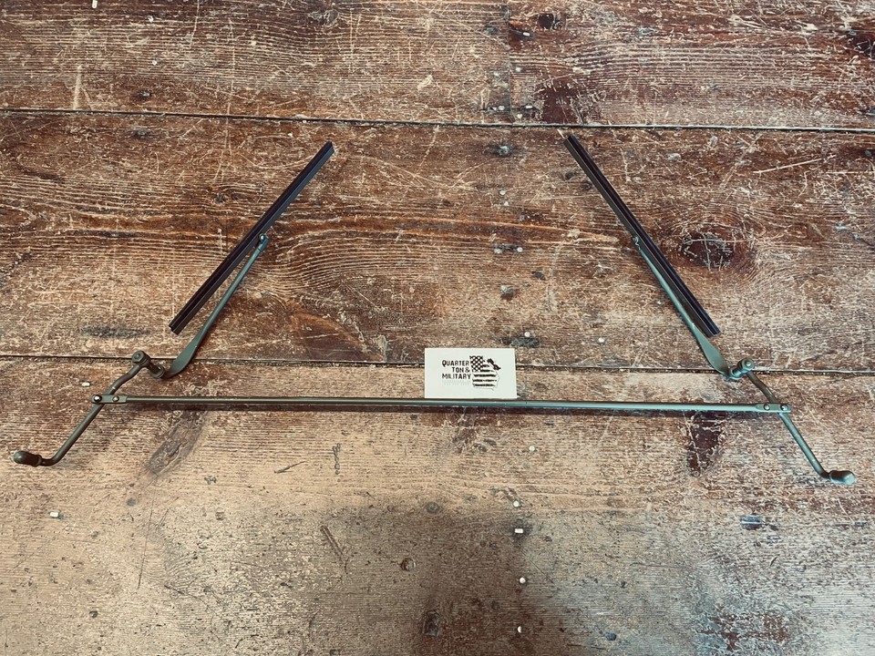 Tandem Windshield Wipers Hand operated Fits Willys MB GPW CJ2A jeep | eBay
