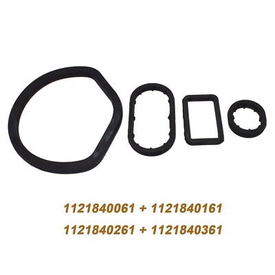 Oil Filter Housing Seals Kit 4pcs for Mercedes1121840061,1121840261 ...