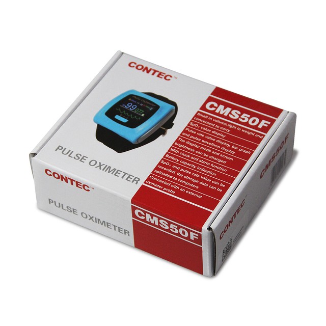 CONTEC CMS50F Wrist Pulse Oximeter with Finger Probe USB Cable and ...