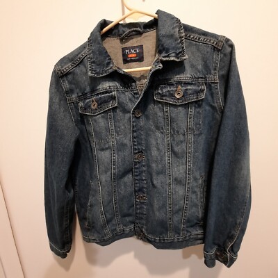 The Childrens Place Girls Blue Jean Jacket XL 14 | eBay