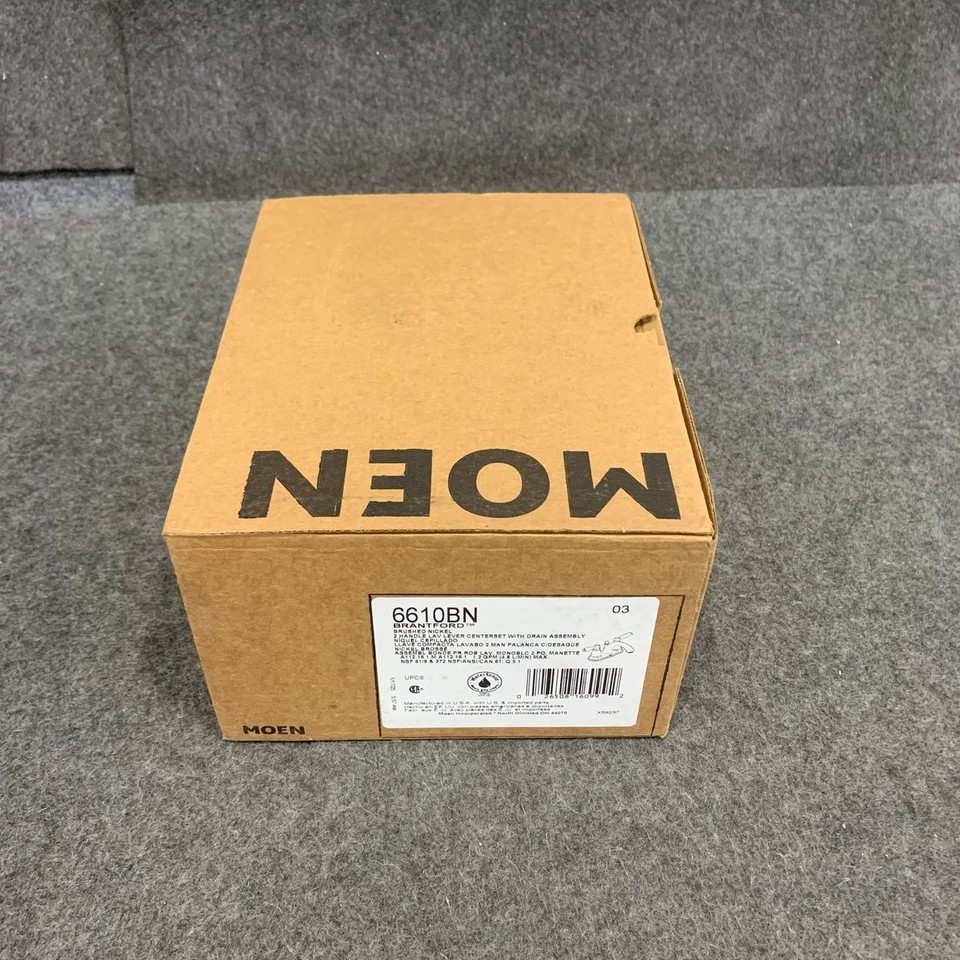 Moen 6610 Brantford Two-Handle Bathroom Faucet In Brushed Nickel ...