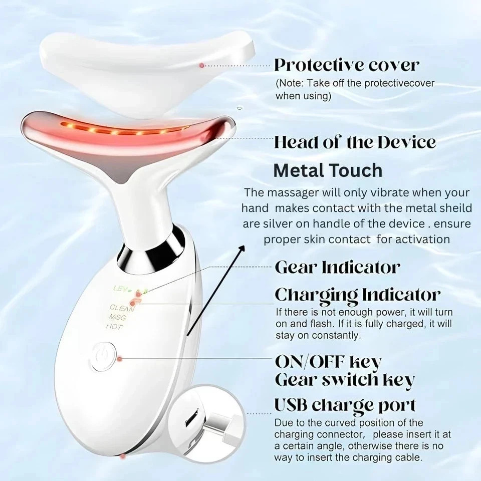 Lux Cove 7 in 1 Led Facial Sculptor, 7 Color & 3 Modes Led Facial face ...