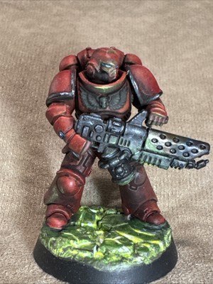 Warhammer 40k Blood Angels Infernus Marine Painted Space Marine Games ...