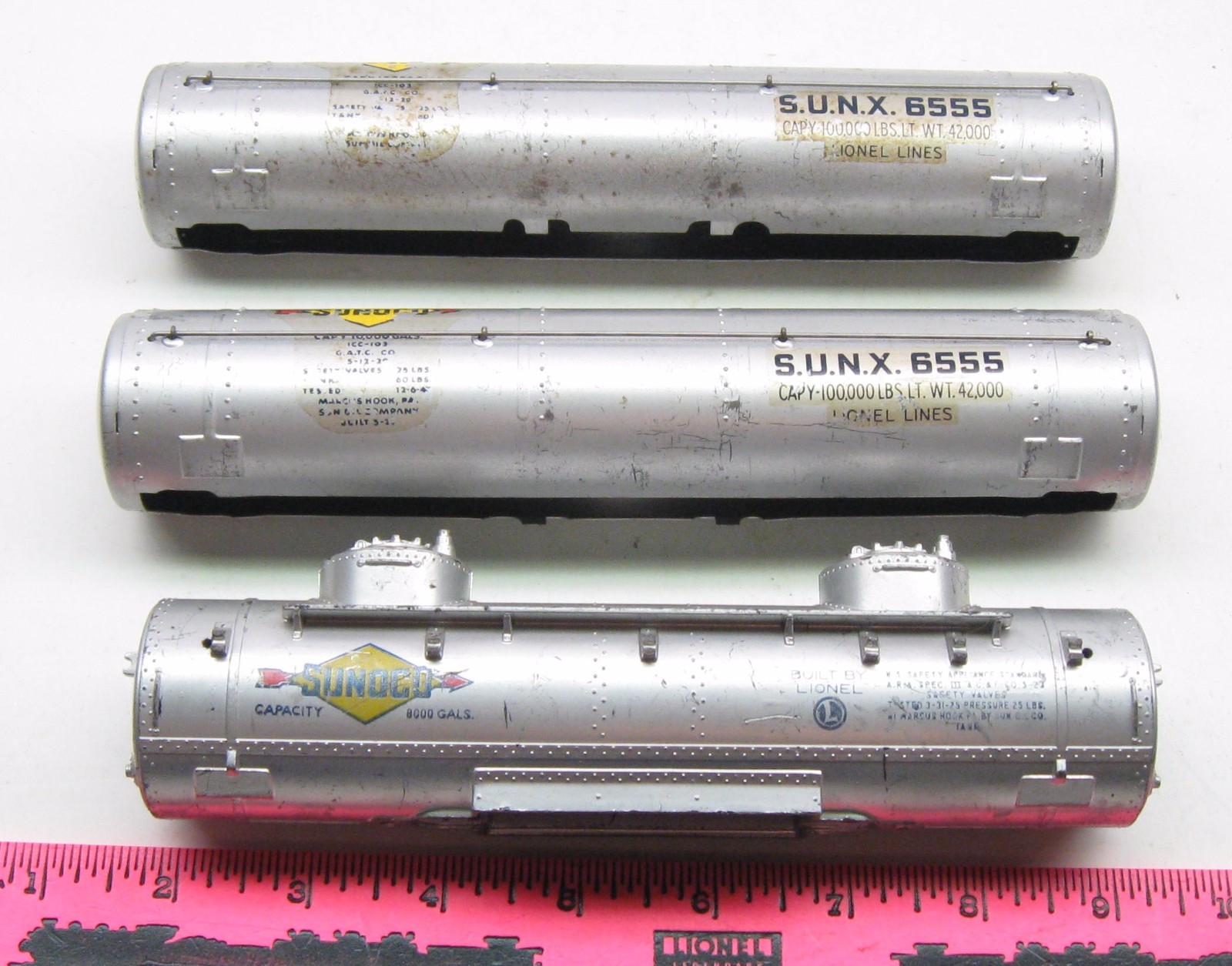 Lionel shell ~ 3 ~ Sunoco Tank Shells 6555 | eBay